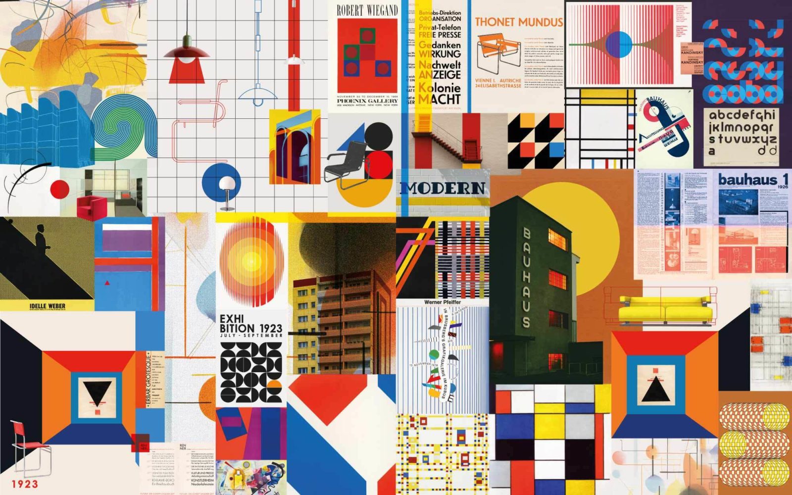N°779 - Papier Peint - Collage Bauhaus - Wellpapers